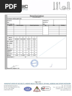 Material Test Certificate for Bolts | PDF | Screw | Manufactured Goods