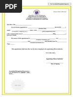 CSC Form No. 33-A Appointment Sample | PDF | Government Information ...