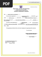 CSC Form No. 33-A Appointment Sample | PDF | Government Information ...