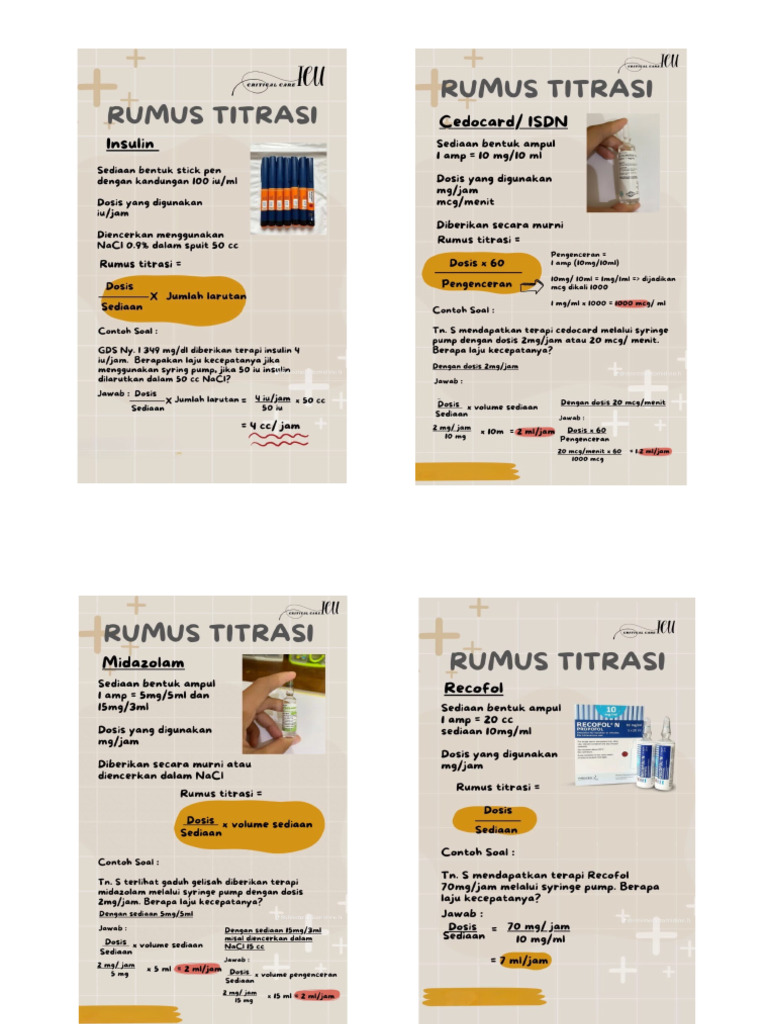Rumus-Rumus Obat Icu | PDF
