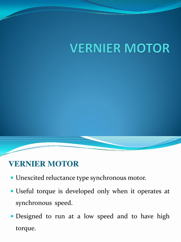 Vernier Motor | PDF | Manufactured Goods | Mechanical Engineering
