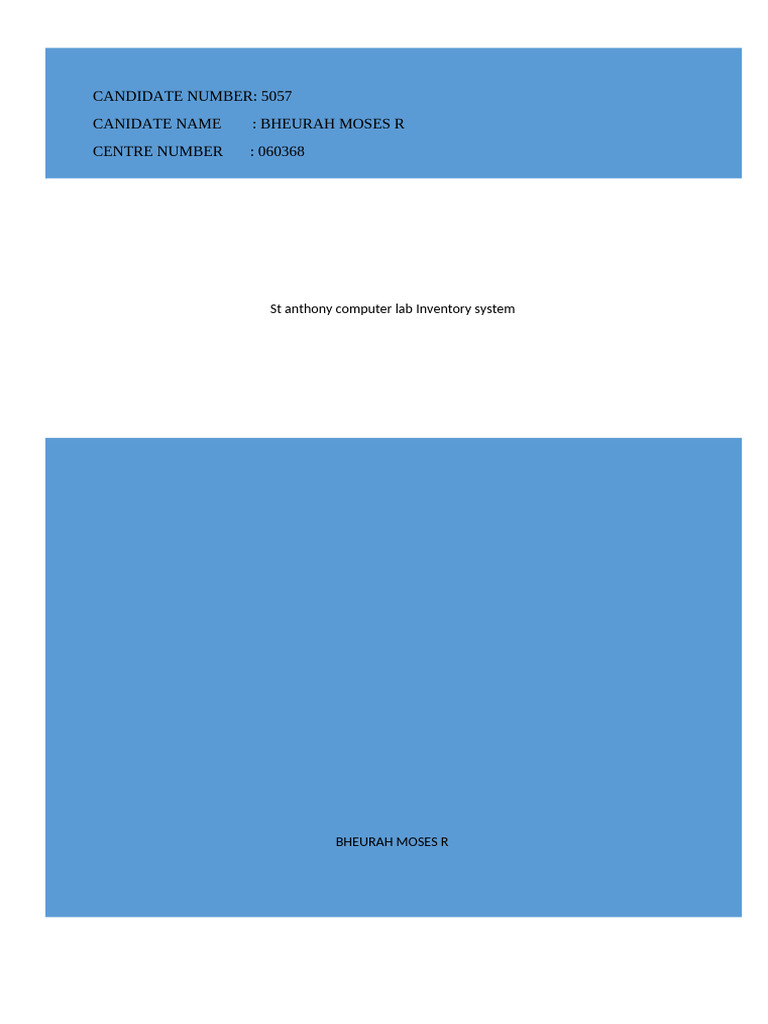 Computer Lab Inventory Documentation | PDF