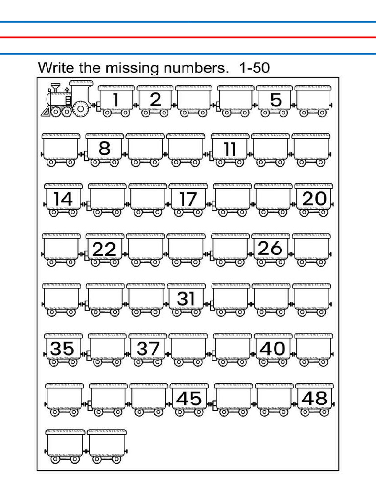 Numbers 1 50 | PDF