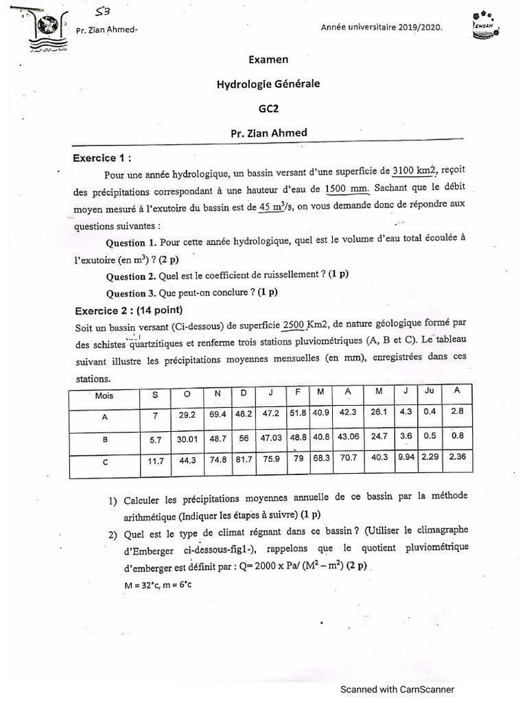 Exam Zian HG 2019 | PDF