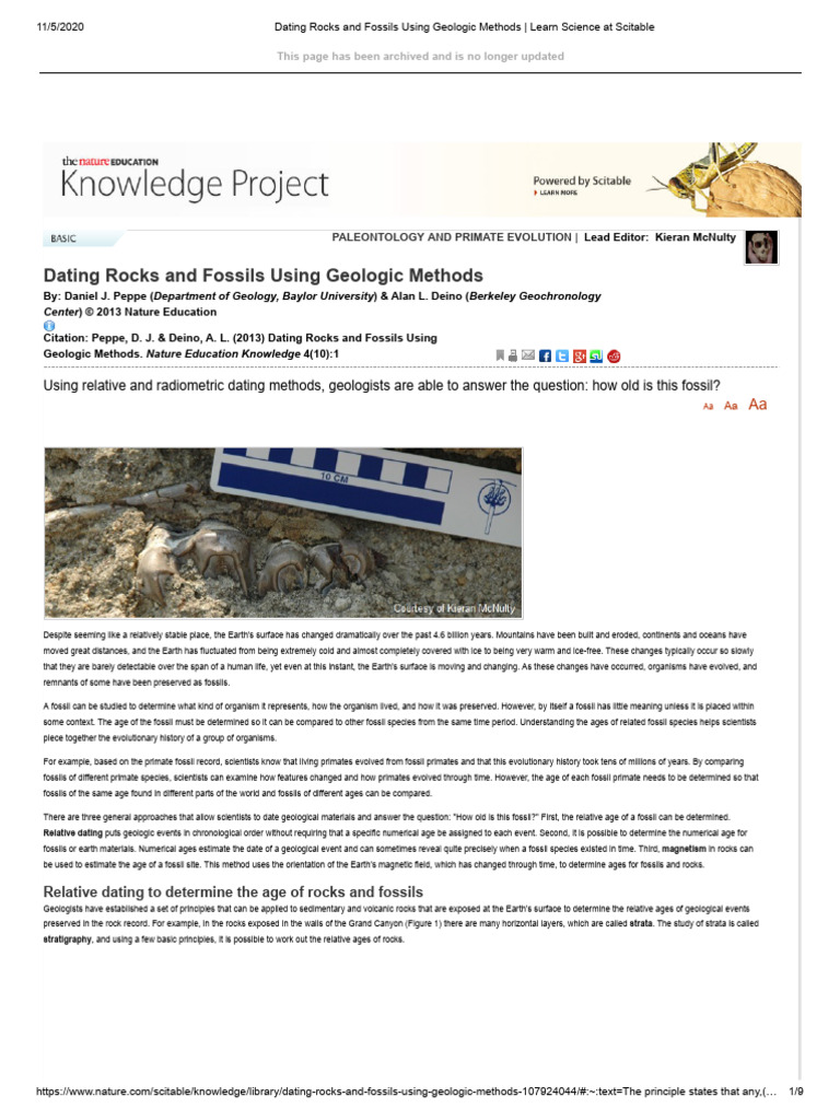 Dating Rocks and Fossils Using Geologic Methods - Learn Science at ...