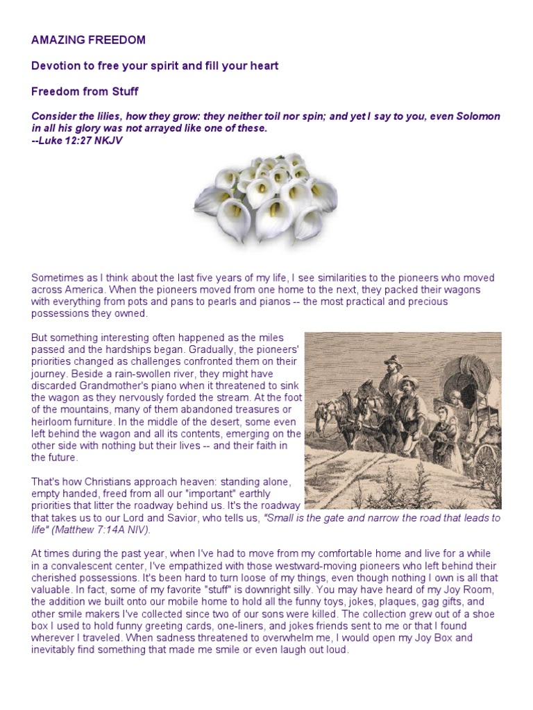 Amazing Freedom Devotion To Free Your Spirit and Fill Your Heart ...