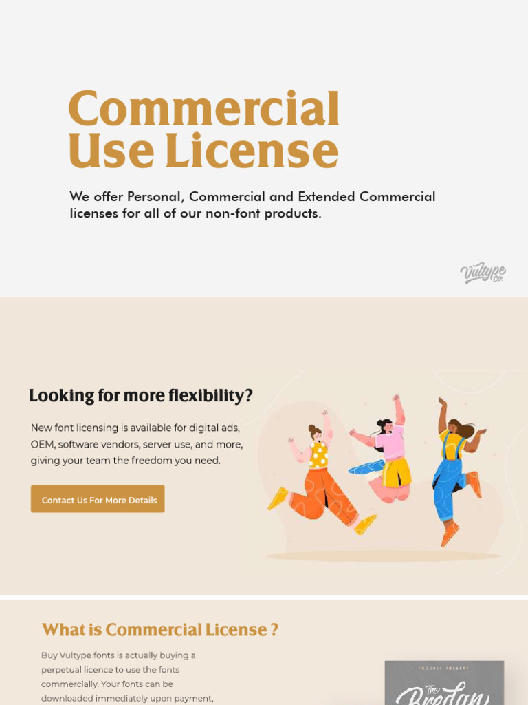 Important! - Commercial License Use Font | PDF