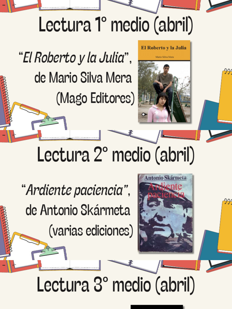 Lecturas (Abril) | PDF