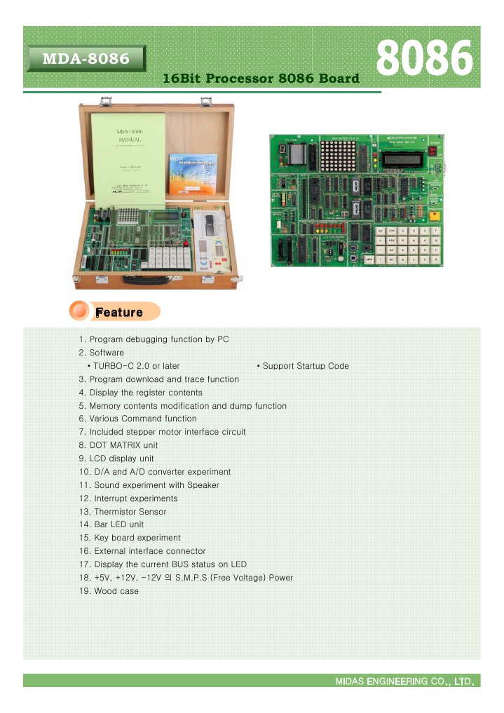 8086 Microprocessor Trainer Kit Manual | PDF