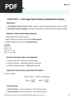 HCF and LCM via Prime Factorization | PDF | Arithmetic | Number Theory