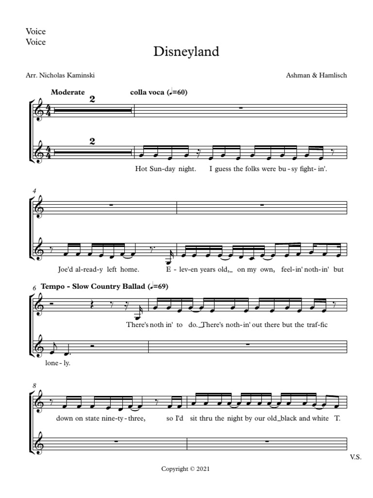 Disneyland - Voice, Voice | PDF
