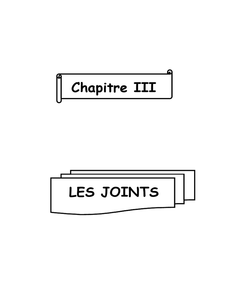 Chapitre 3 CM2 Les Joints | PDF | Ingénierie mécanique | Mécanique