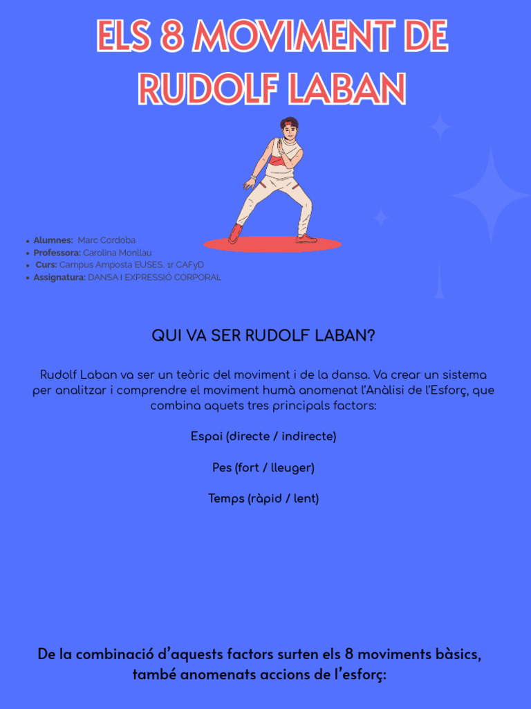 Els 8 Moviment de Rudolf Laban | PDF