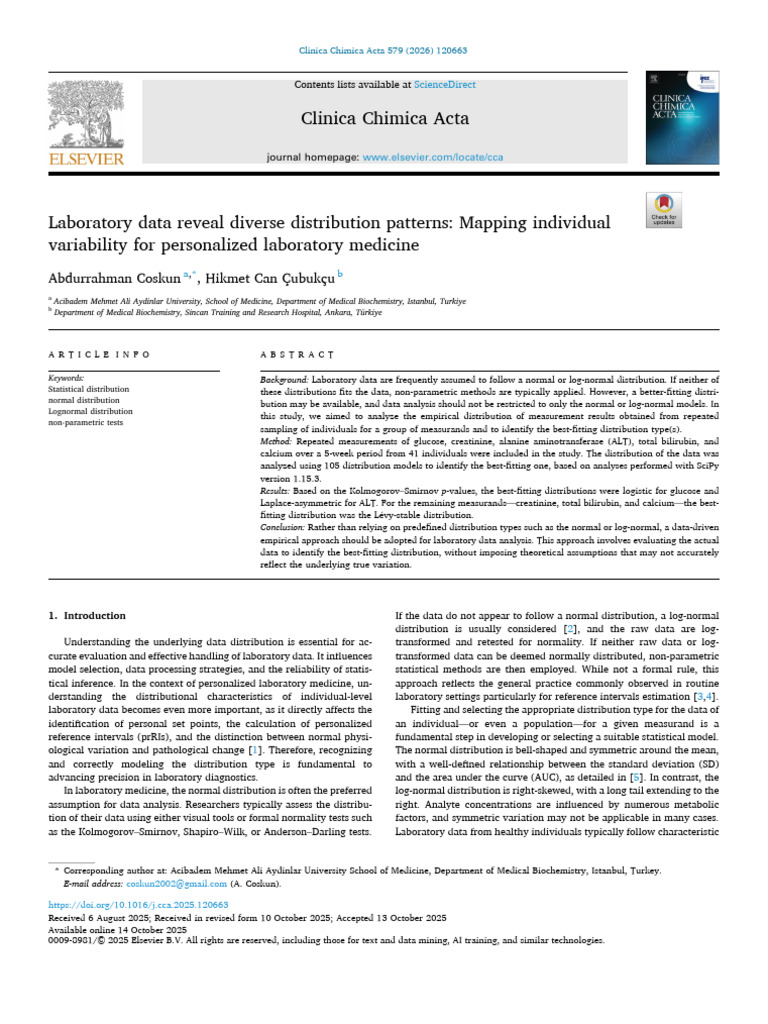 Laboratory Data Reveal Diverse Distribution Patterns Mapping 2026 ...