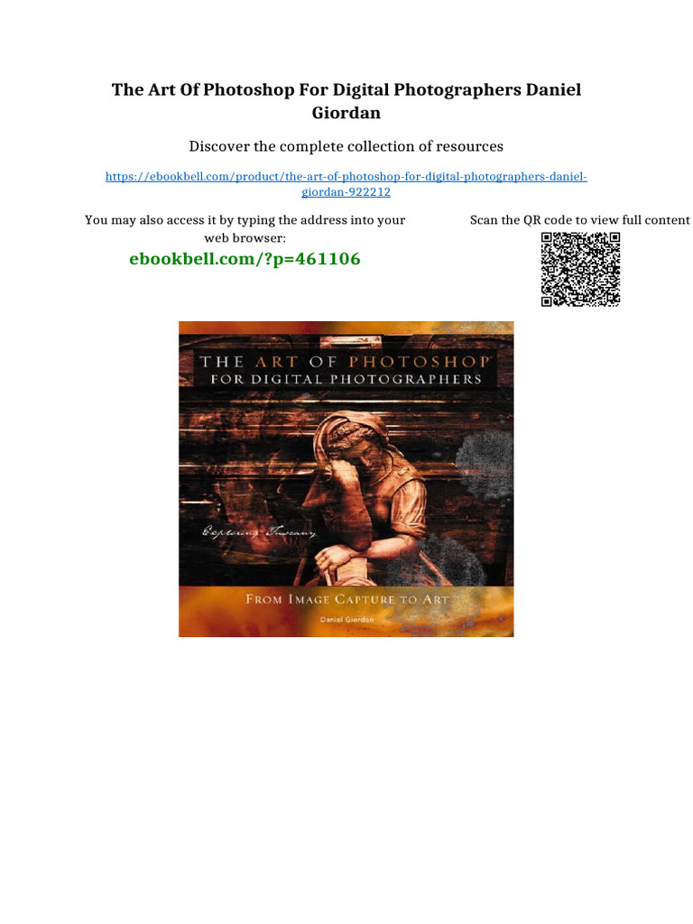 The Art of Photoshop For Digital Photographers Daniel Giordan Digital ...