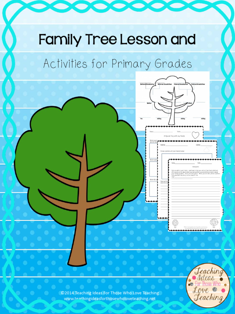 Family Tree Project Lesson and Activities For Primary Grades | PDF ...