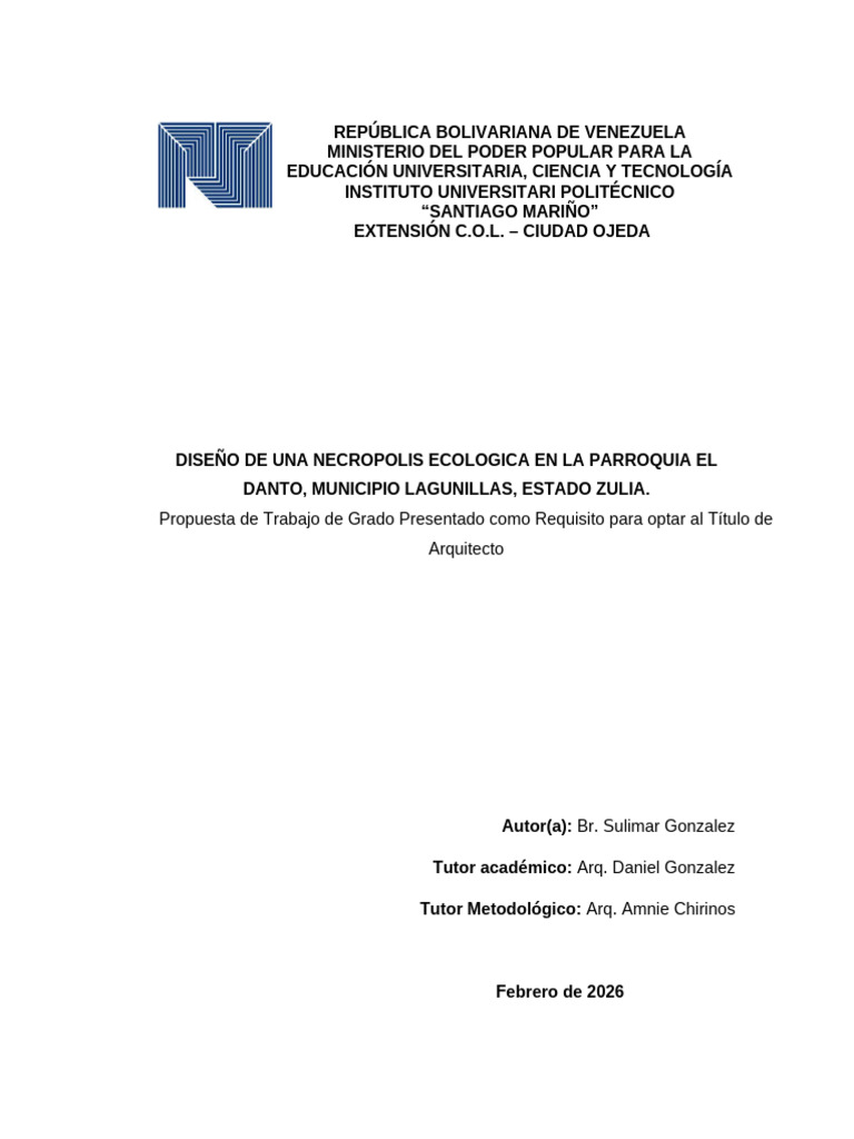 EDITABLE PI SULIMAR GONZALEZ 31915521 IX | PDF | Cremación | Cementerio