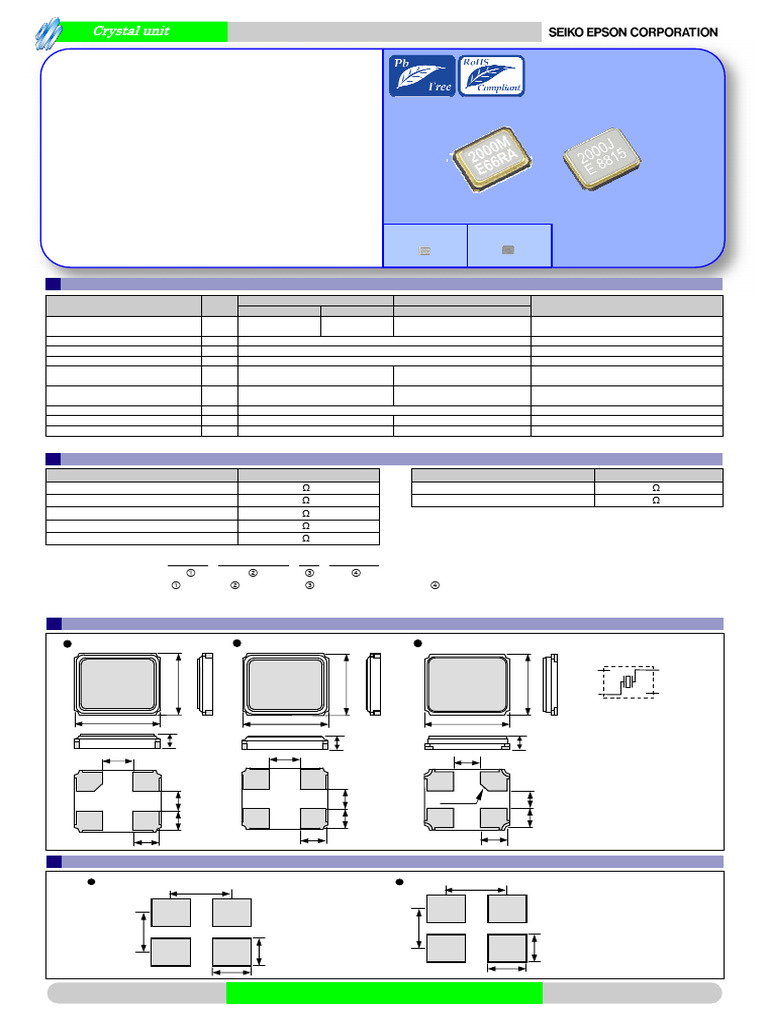Crystal - 25MHz - TSX-3225 - en | PDF | Hertz | Wireless