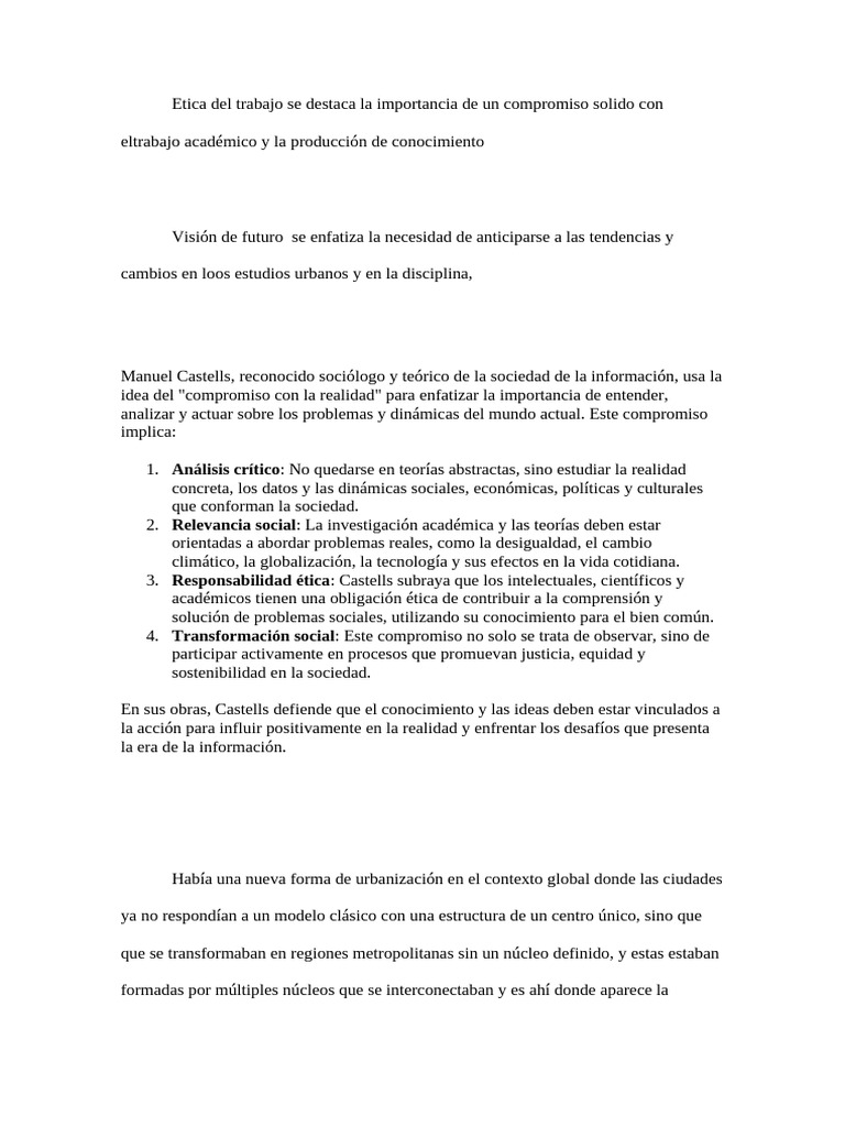 Etica Del Trabajo Se Destaca La Importancia de Un Compromiso Solido Con ...