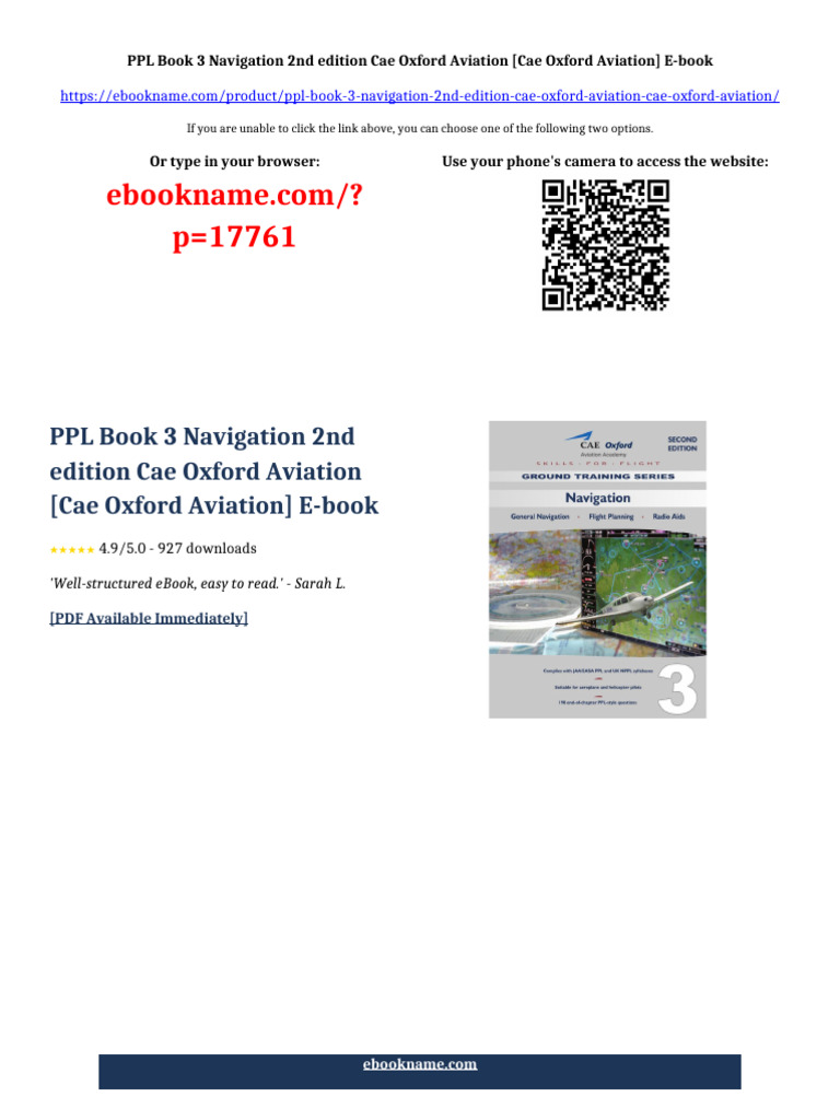 PPL Book 3 Navigation 2nd Edition Cae Oxford Aviation (Cae Oxford ...
