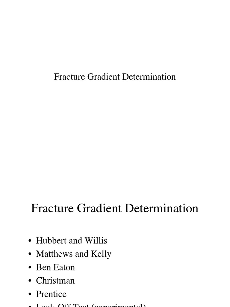 Fracture Gradient - Part II | PDF