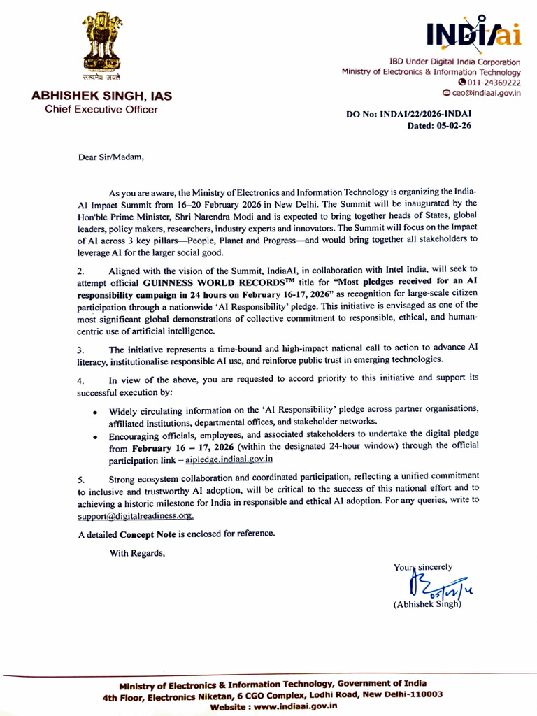 PUC The DO Letter Reg AI Responsibility Pledge - GUINNESS WORLD RECORD ...