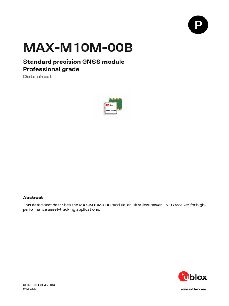 Max m10m 00b Datasheet Ubx 22028884 | PDF | Computer Engineering ...