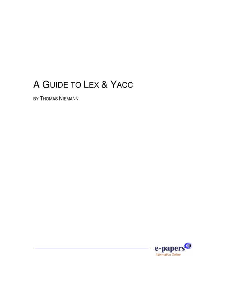 Lex and Yacc Tool | PDF