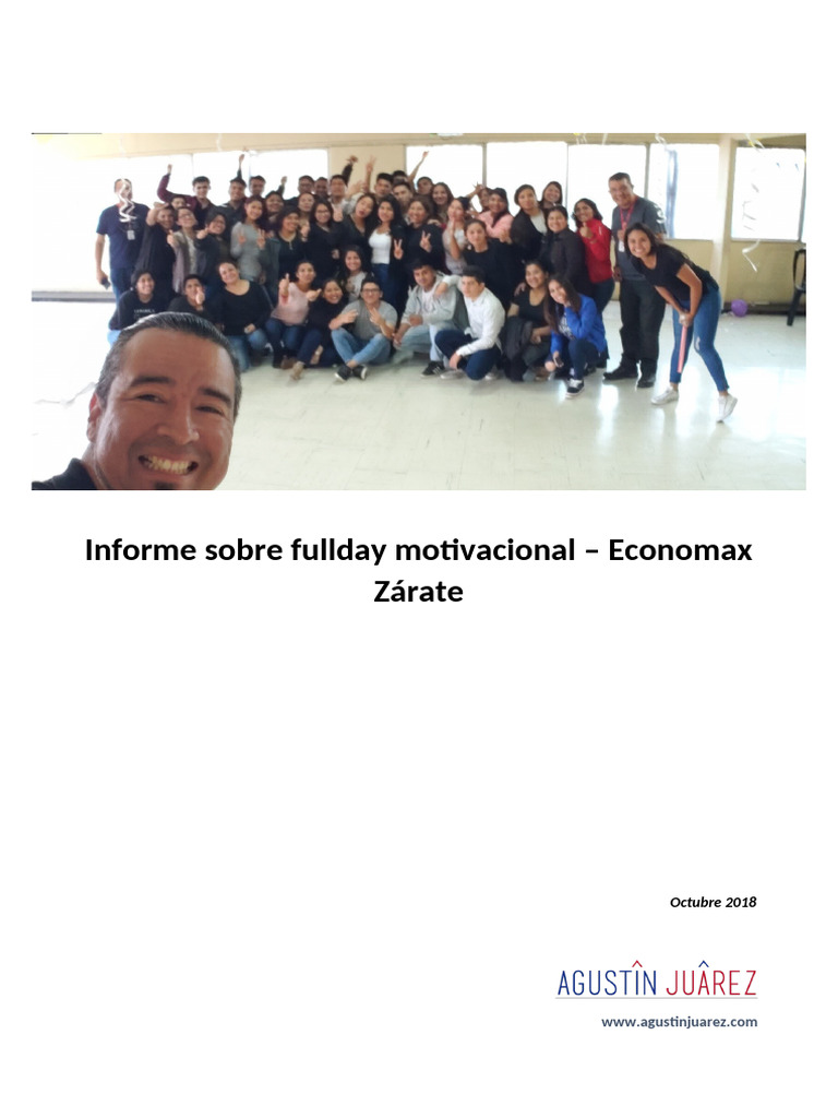 Informe fullday motivacion Economax Zarate2 | PDF