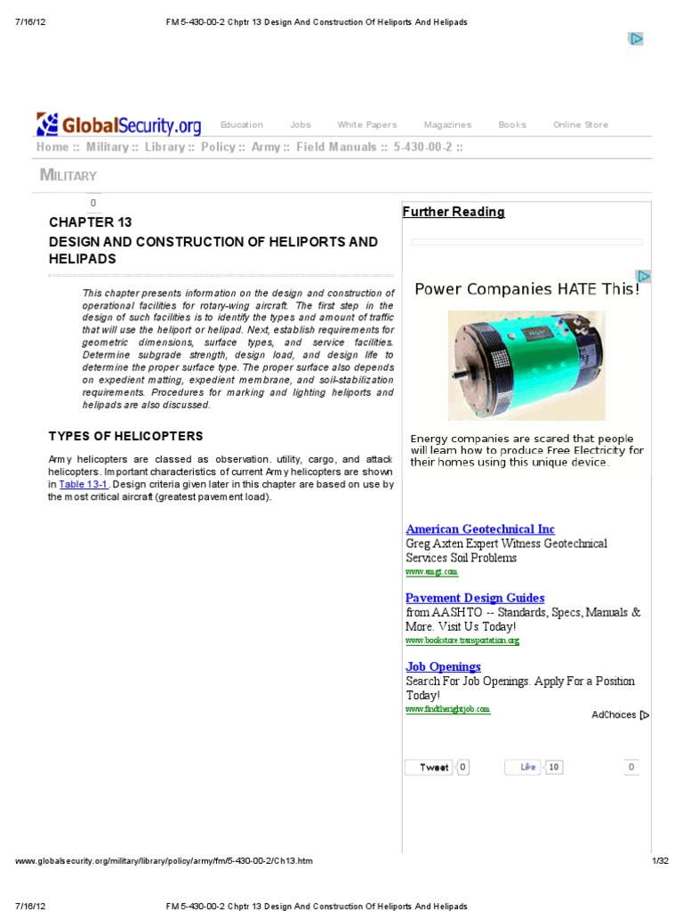FM 5-430!00!2 CHPTR 13 Design and Construction of Heliports and ...