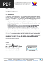 CHED CAV Requirements and Form Guide | PDF | Privacy | Government
