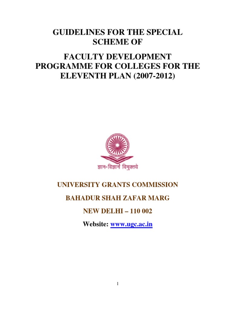 Faculty Development Programs XI Plan | PDF | Doctor Of Philosophy ...