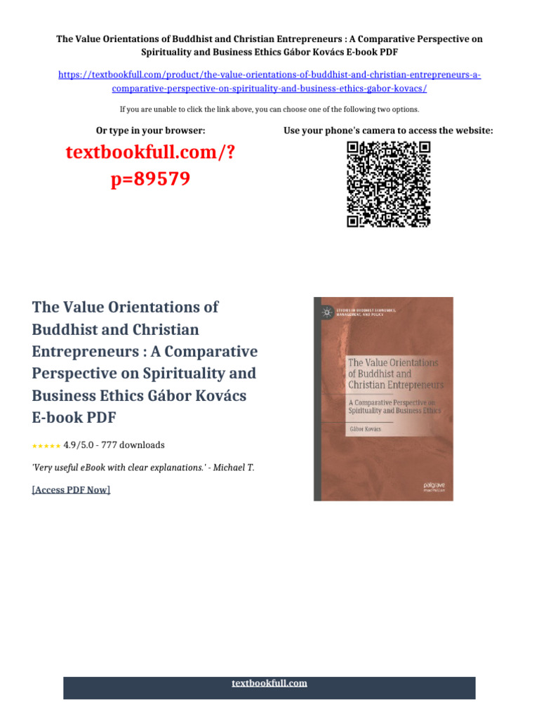 The Value Orientations of Buddhist and Christian Entrepreneurs: A ...