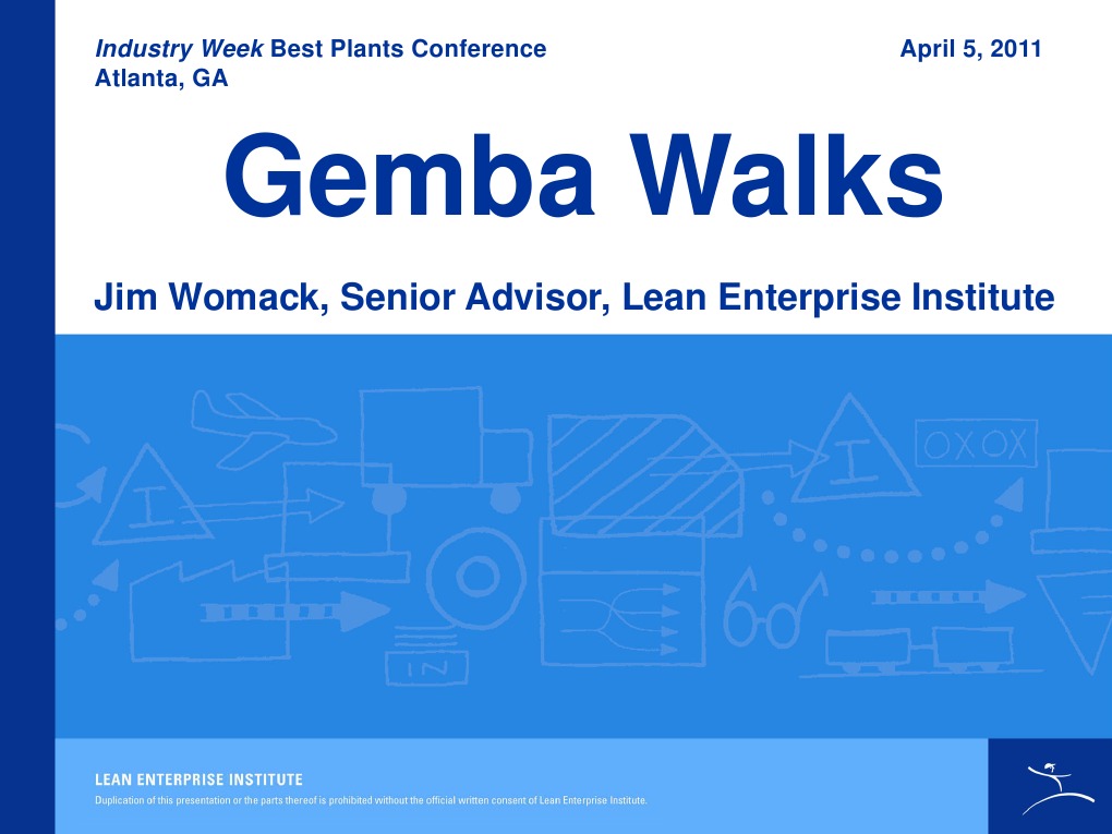 Jim Womack Keynote Slides | PDF | Production And Manufacturing ...