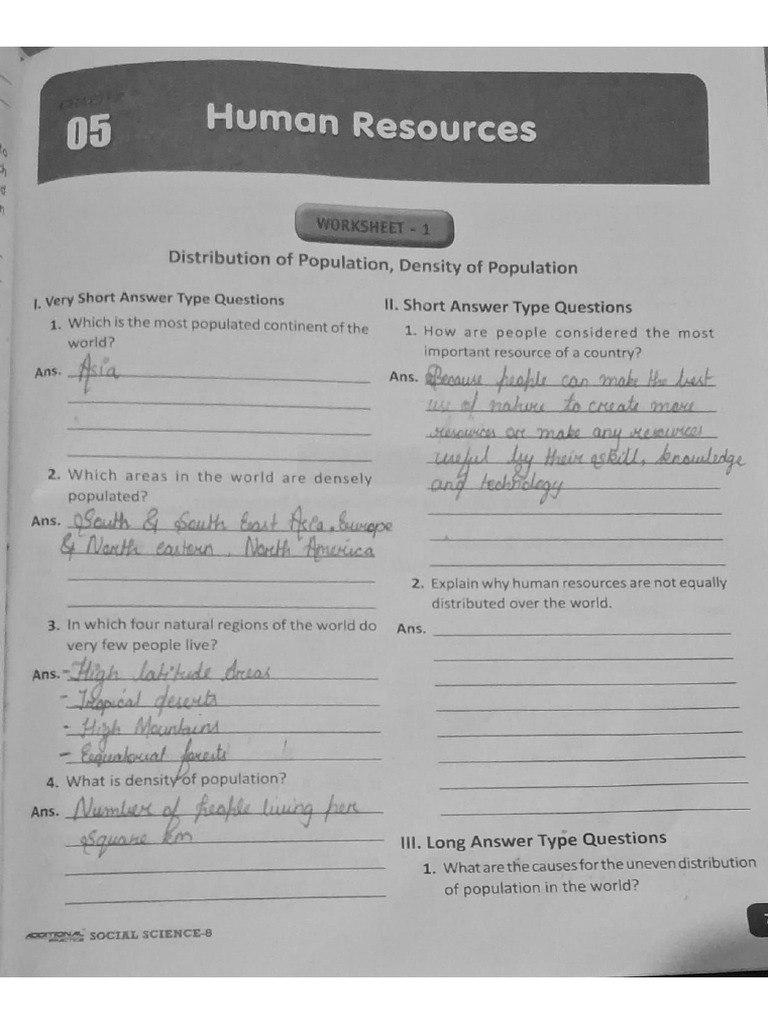 Viii Geo Work Sheet | PDF