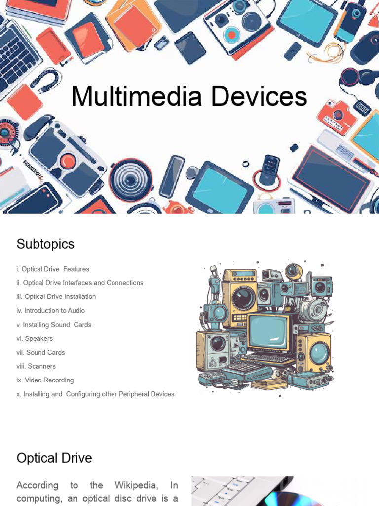 Lesson 6 Multimedia Devices | PDF | Image Scanner | Dvd