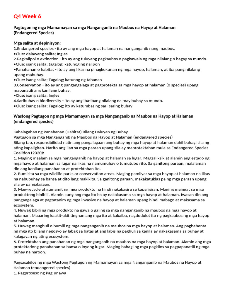 Q4 Week 6 Performance Task | PDF