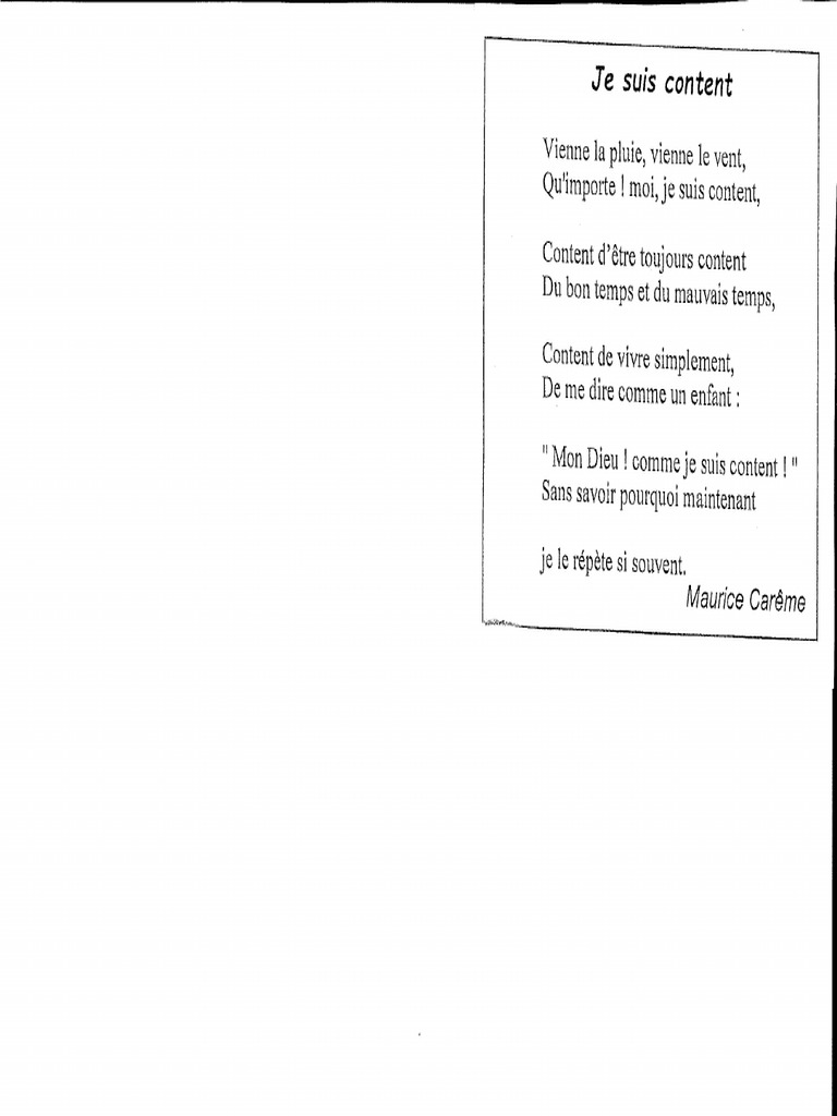 Je Suis Content M Carême | PDF