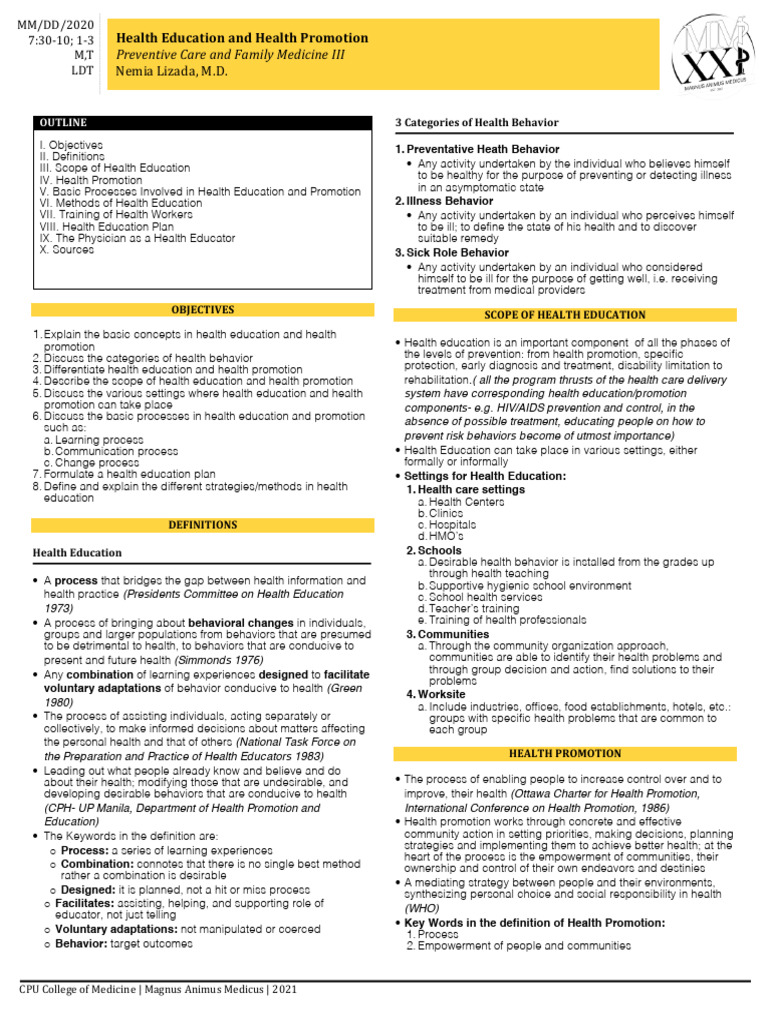 Trans - PCFM (Health Education and Health Promotion) | PDF ...