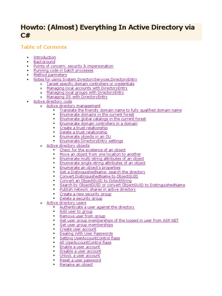 Active Directory | PDF | Active Directory | System Software