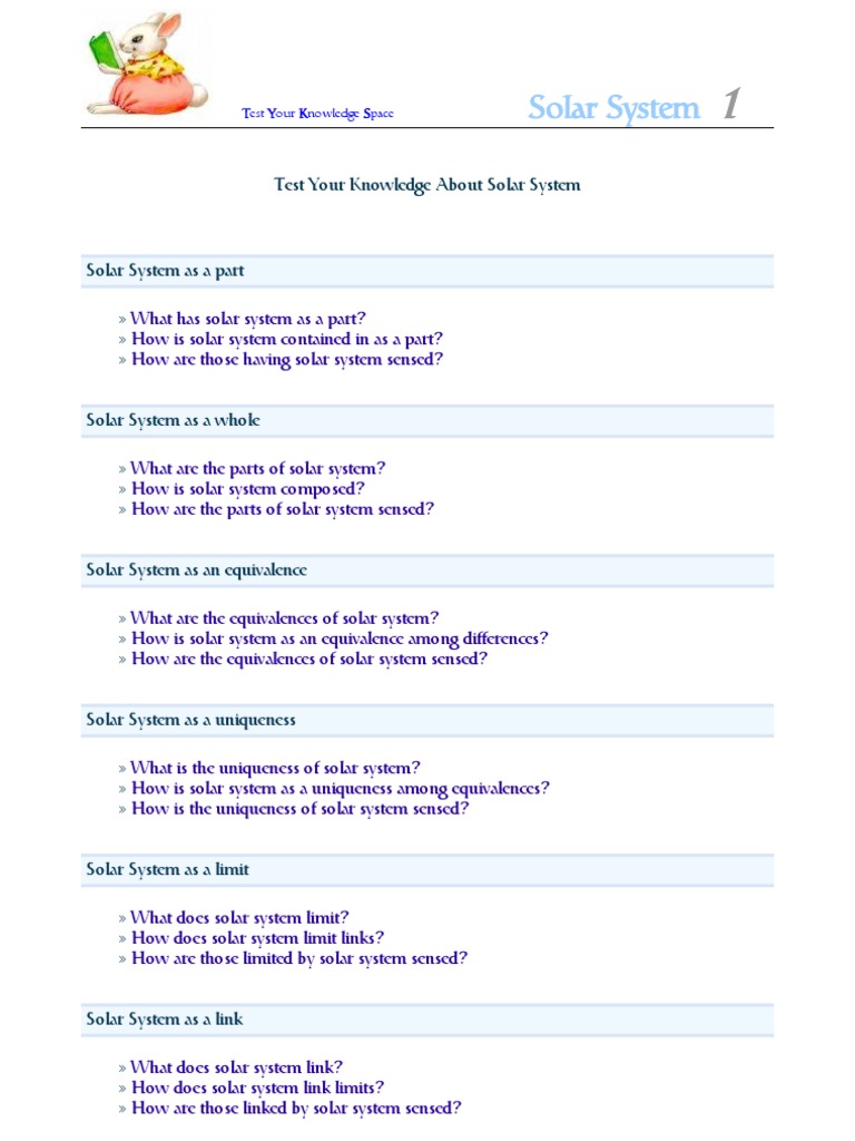 Solar System: Test Your Knowledge Space | PDF | Neptune | Pluto