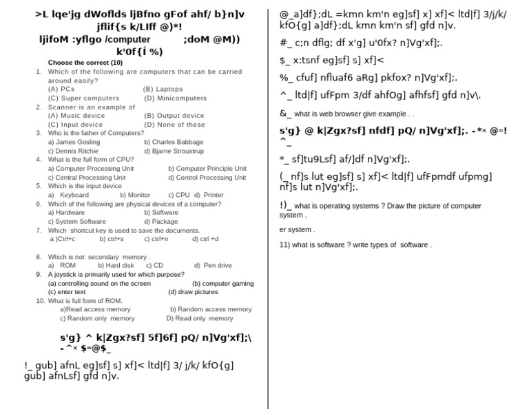 Class 5 Computer Lokal | PDF