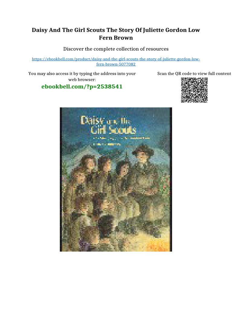 Daisy and The Girl Scouts The Story of Juliette Gordon Low Fern Brown ...