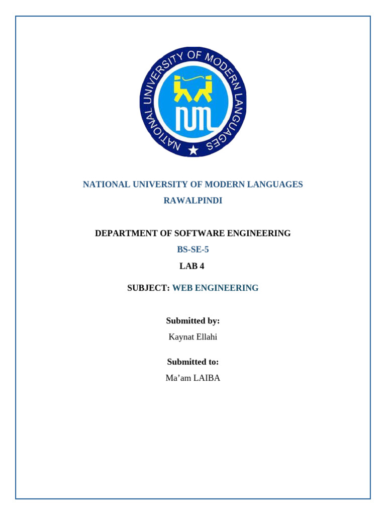 Web Lab 4 | PDF