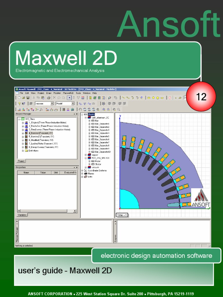 Manual Maxwell 2D | PDF | Finite Element Method | Electric Motor