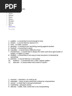 Smell Descriptive Vocabulary List | PDF | Odor | Perfume