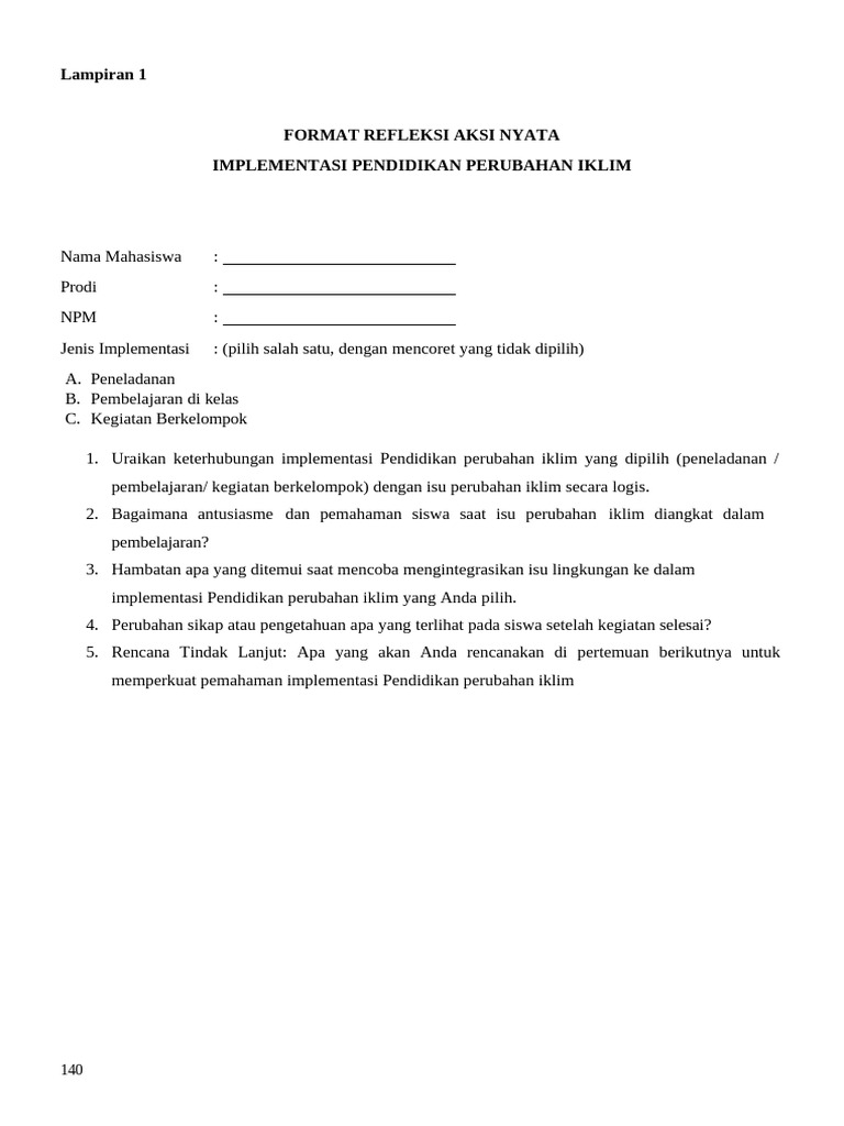 Format Perubahan Iklim | PDF