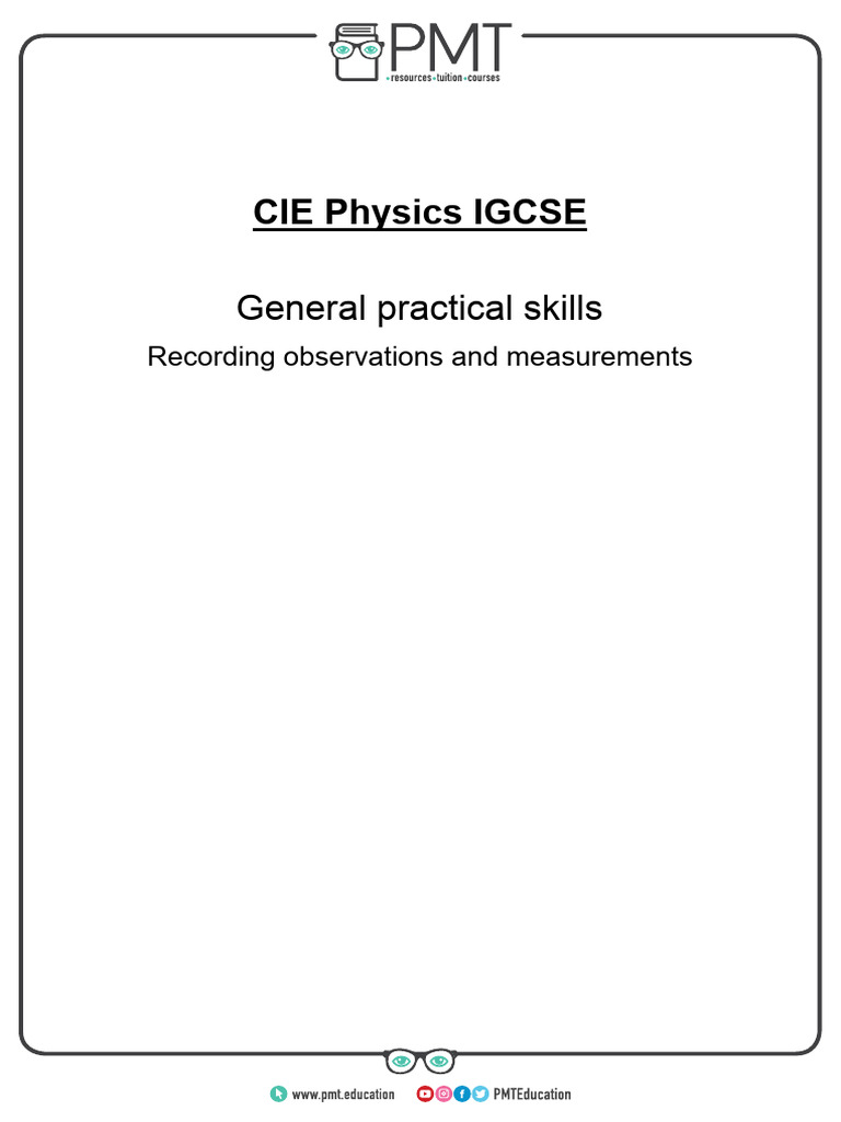 Recording Observations and Measurements | PDF | Measurement | Experiment