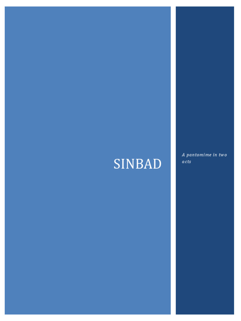 Sinbad Script | PDF | Blackbeard