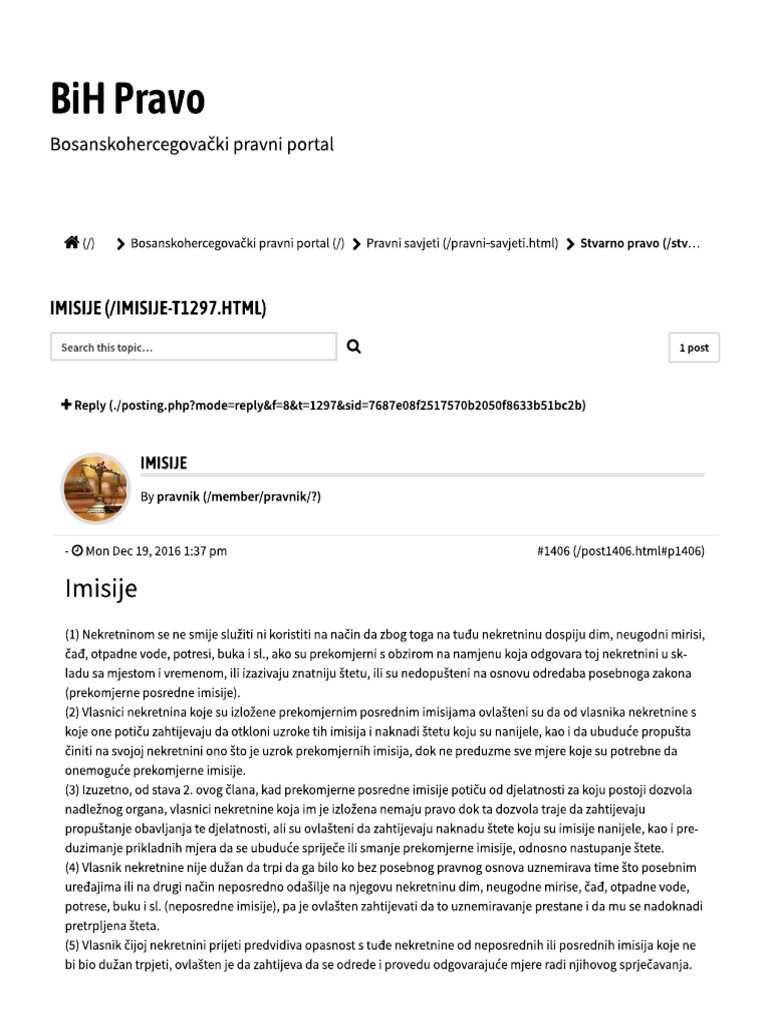 Imisije Bih | PDF